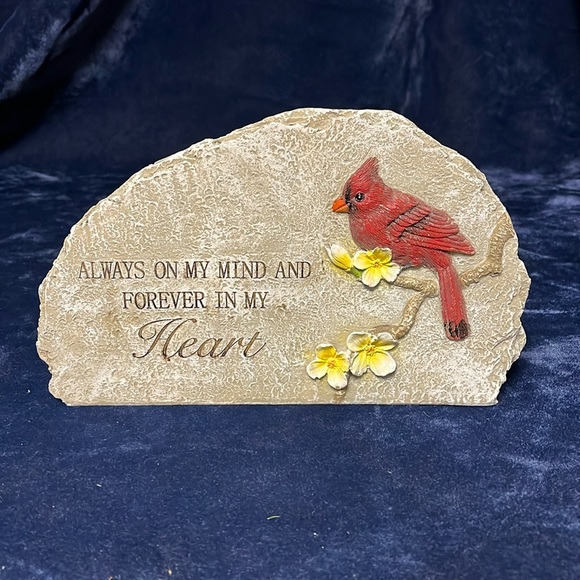 Accents | Resin Cardinal Memorial Stone | Poshmark